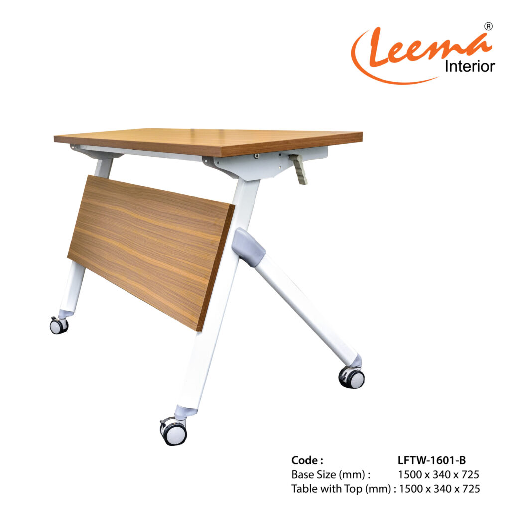 Leema Modern Metal Base Adjustable Table | Code : LFTW-1601-B - Leema